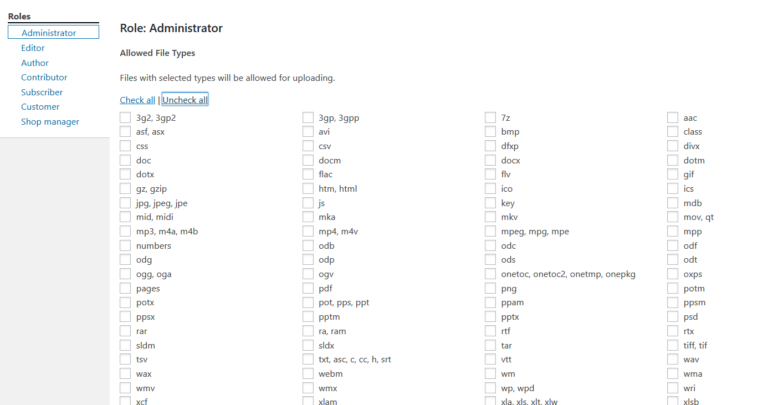 How To Restrict Upload File Type For Different Users In Wordpress Themelocation 7793